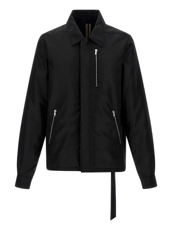 Rick Owens Recycled Nylon Jacket With Padding - Black