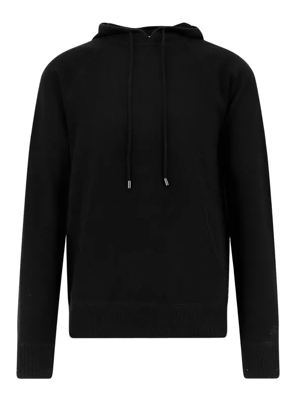 MC2 SAINT BARTH Willbur Wool Hooded Sweater - Black