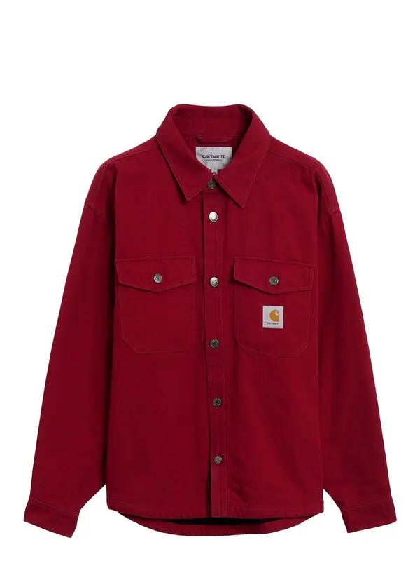 Carhartt Work In Progress Selby Shirt Cotton Jacket - Red