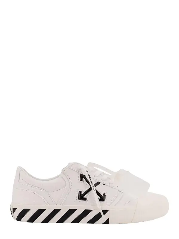 Off White Vulc Undercut Canvas Low-top Sneakers - White