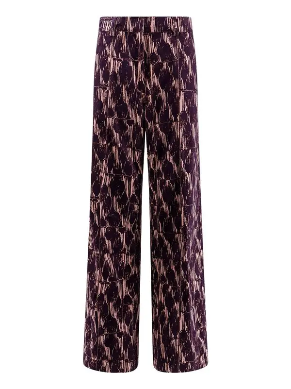 Dries Van Noten Paxy Corduroy Trousers - Purple