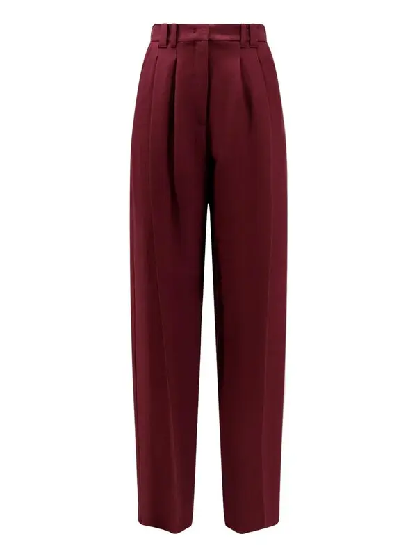 STELLA MAXWELL X MARELLA Wool Blend Trousers - Red