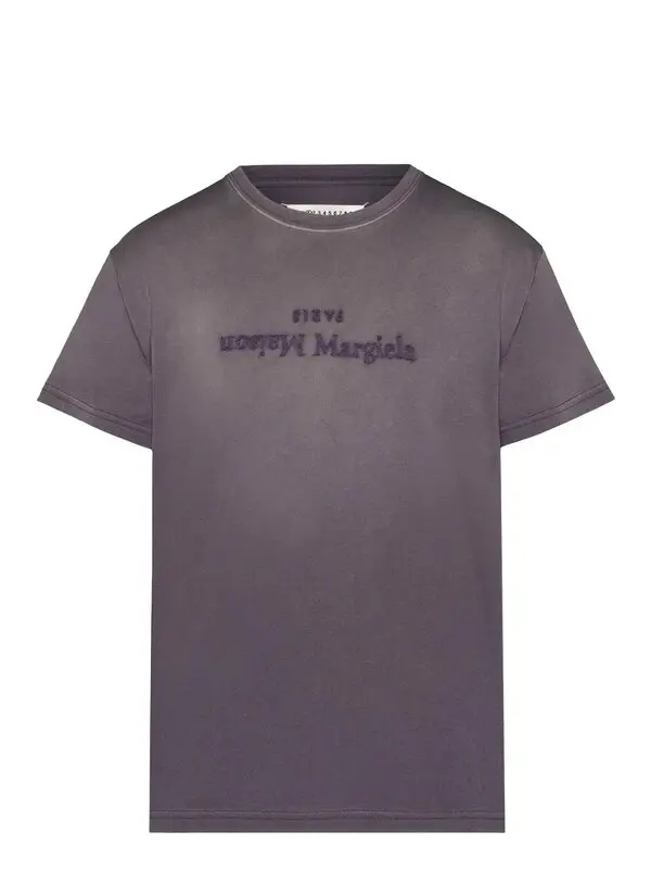 MAISON MARGIELA Cotton T-shirt With Rewashed Effect - Purple