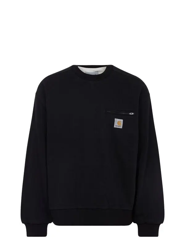 Carhartt Work In Progress Detroit Cotton-blend Sweatshirt - Black