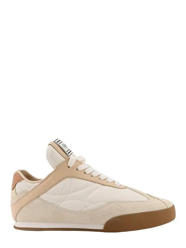 Chloé Kick Leather Sneakers - White