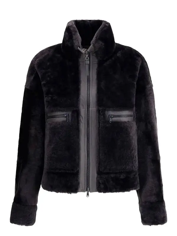Brunello Cucinelli Shearling Zip-up Jacket - Grey