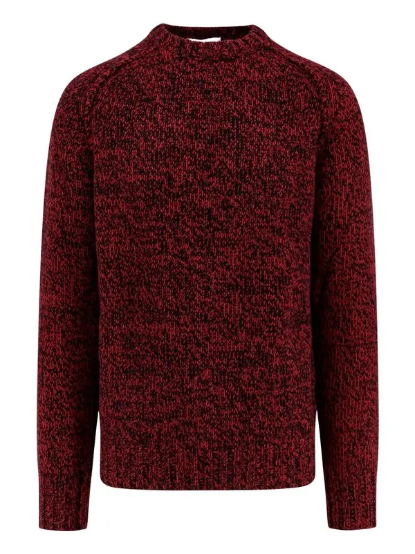 Alpha Studio Wool Crewneck Sweater - Red