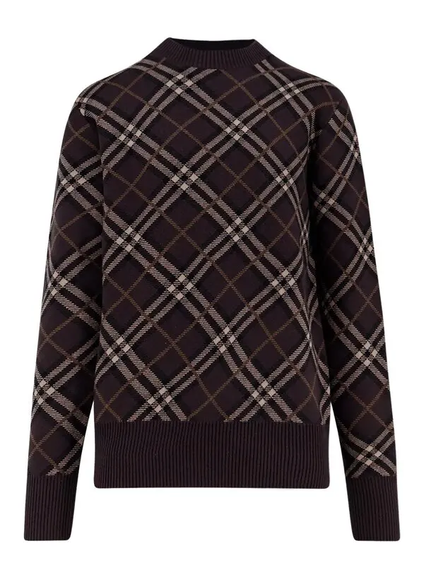 Burberry Wool And Cashmere Sweater - Brown