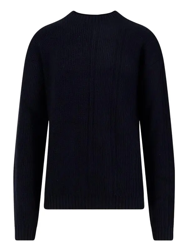 Alpha Studio Ribbed Wool Sweater - Blue
