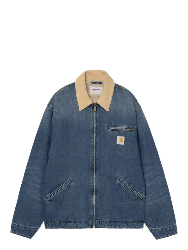 Carhartt Work In Progress Og Detroit Organic Canvas Jacket - Blue