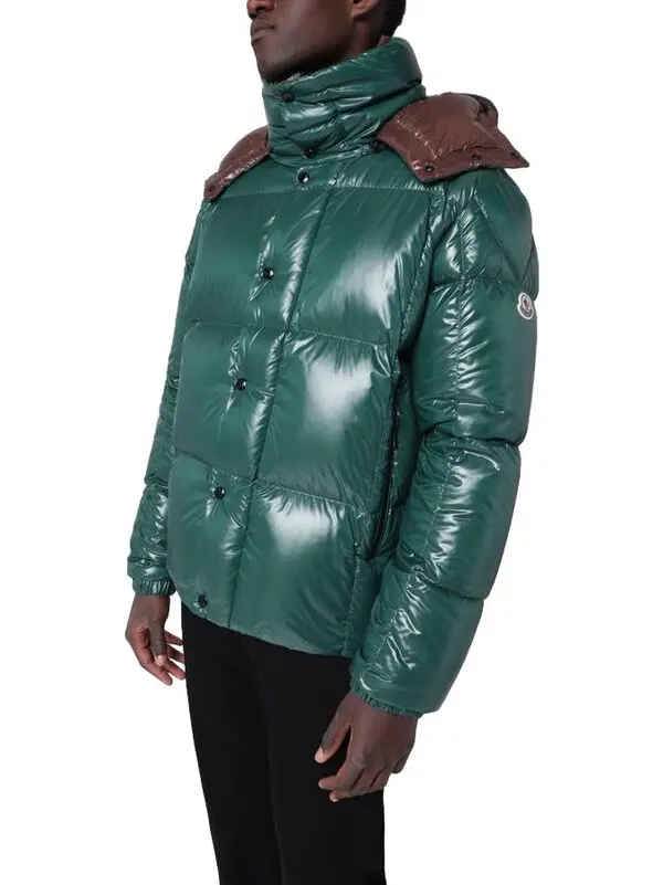 Moncler Nylon Laqué Down Jacket - Green