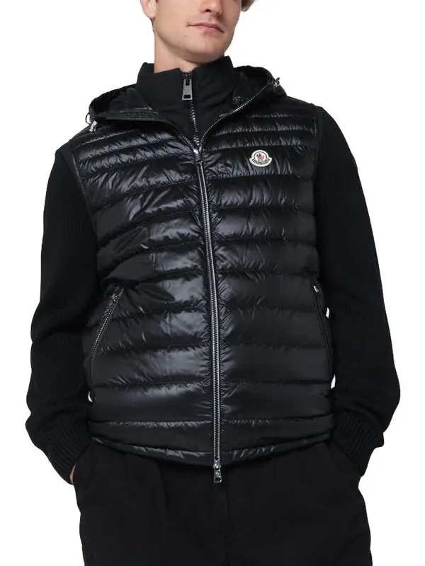 Moncler Padded Down Vest - Black