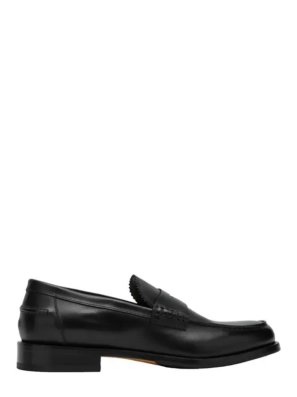 DOUCAL'S Leather Loafers - Black