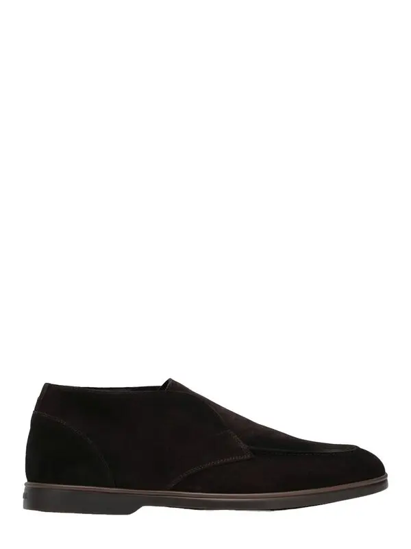 DOUCAL'S Lace-free Suede Desert Boots - Brown