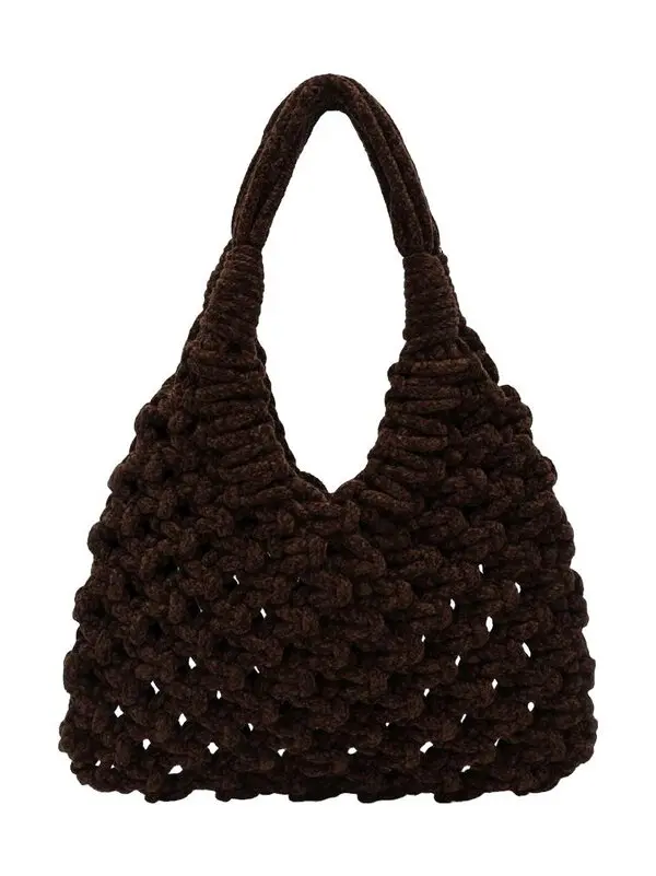 HIBOURAMA Vannifique Big Woven Handbag - Brown