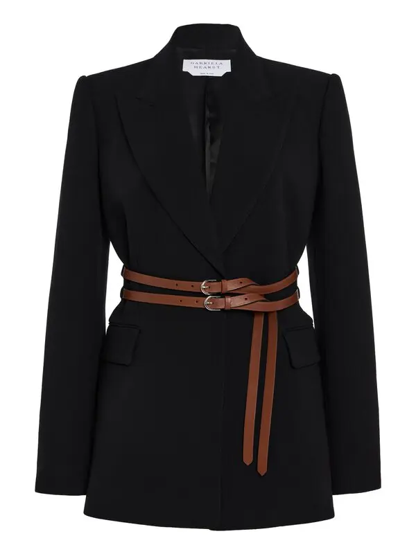 Gabriela Hearst Belted Jacket - Black