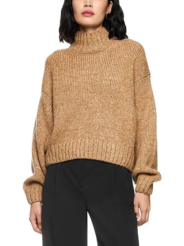 MARC CAIN Cozy Jumper Knitted In Germany - Warm Sand