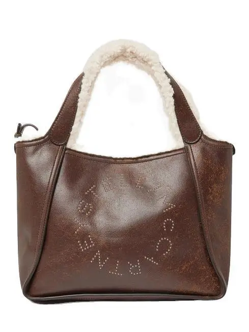 Stella McCartney Logo Plush-lined Tote Bag - Natural