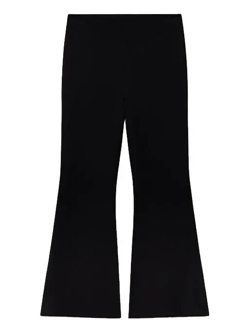 Stella McCartney Compact Knit Flared Pants - Black