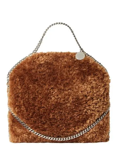 Stella McCartney Falabella Plush Fold-over Tote - Natural