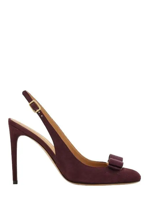 FERRAGAMO Vara Bow Slingback - Natural