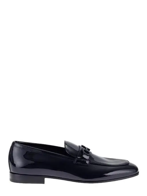 FERRAGAMO Loafer With Gancini Detail - Navy