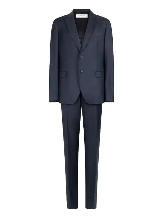 FERRAGAMO Plain Suit In Wool - Blue