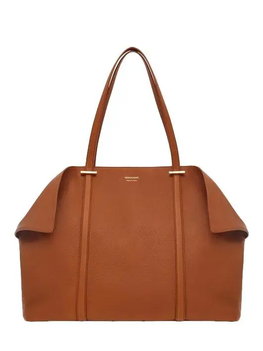 FERRAGAMO Folded Tote Bag - Brown