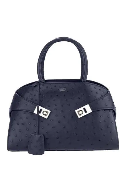 FERRAGAMO Hug Handbag - Navy