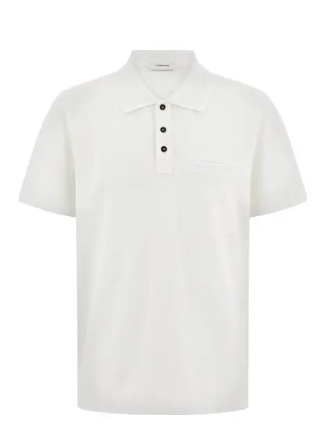 FERRAGAMO Cotton Polo Shirt - White