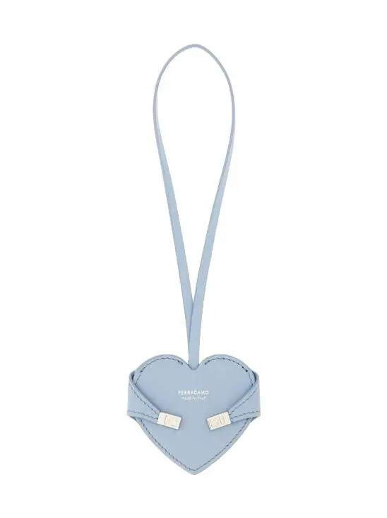 FERRAGAMO Hug Heart Mirror Charm - Denim