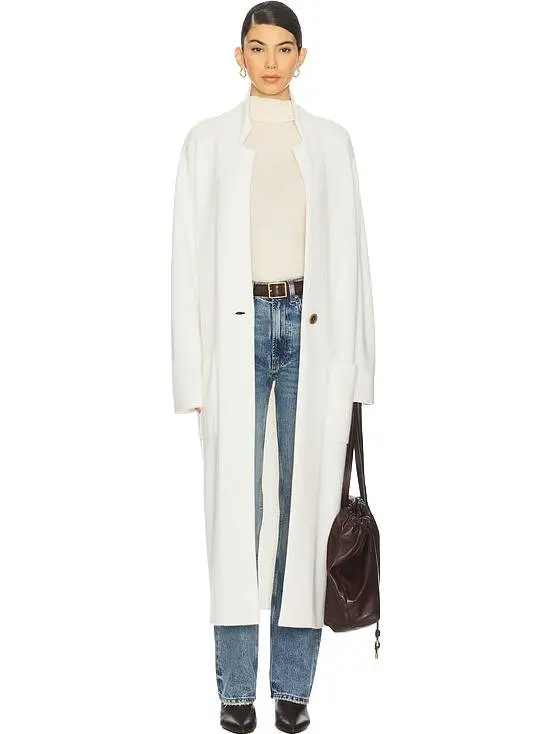 LISA YANG Amie Cardigan Coat - Cream