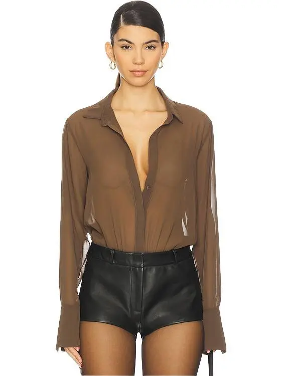 NOOKIE Horizon Bodysuit - Chocolate