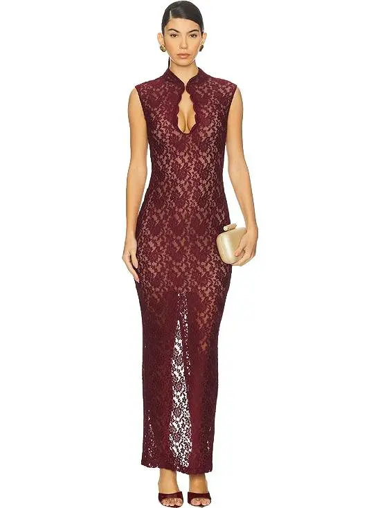 NOOKIE Mystique Maxi Dress - Wine