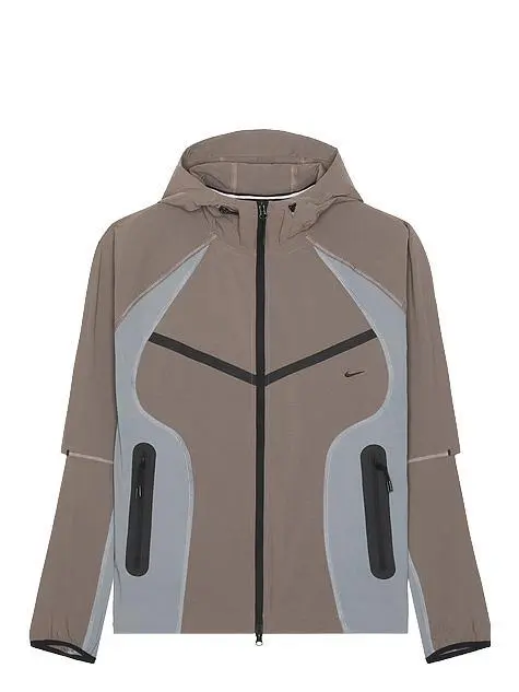 Nike Tech Woven Pro Full Zip Jacket - Cave Stone  Cool Grey  & Black