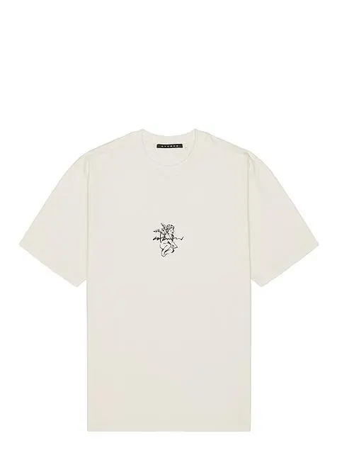 STAMPD Cherub Relaxed Tee In White - Off White