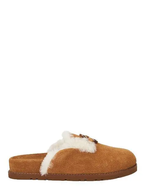 Simkhai Mila Shearling Slipper - Chestnut