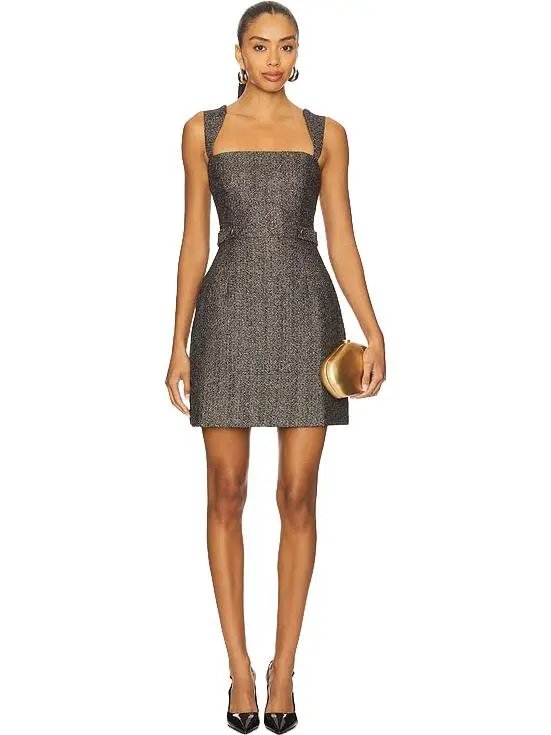 KARINA GRIMALDI Alex Mini Dress - Metallic Tweed
