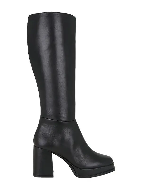 Steve Madden Mystery Boots - Black Leather