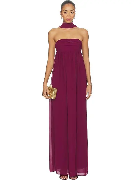 LOVERS AND FRIENDS Soleil Gown - Wine