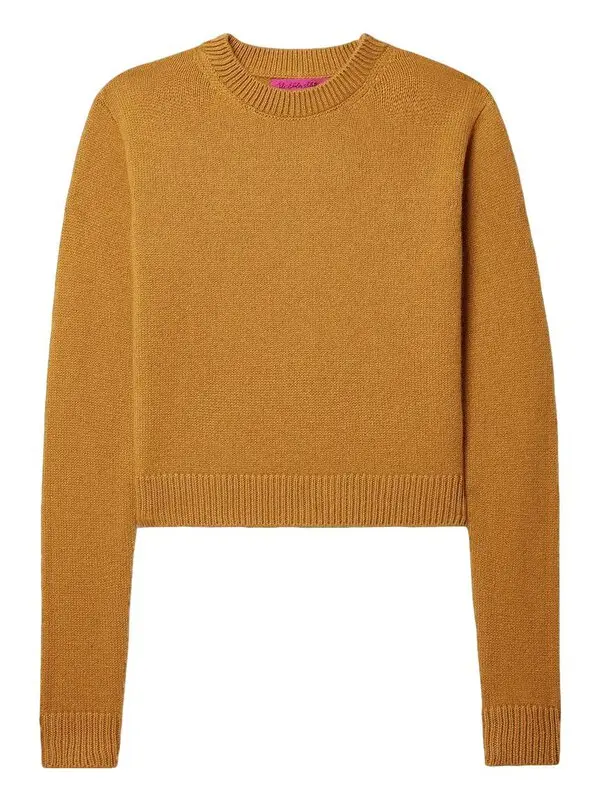 THE ELDER STATESMAN Cashmere Sweater - Mustard