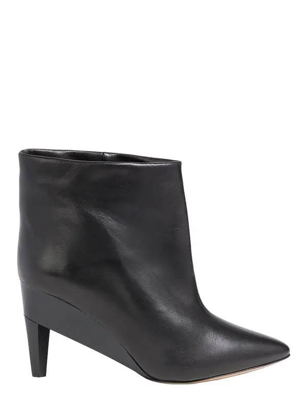Isabel Marant Dylvee Leather Ankle Boots - Black