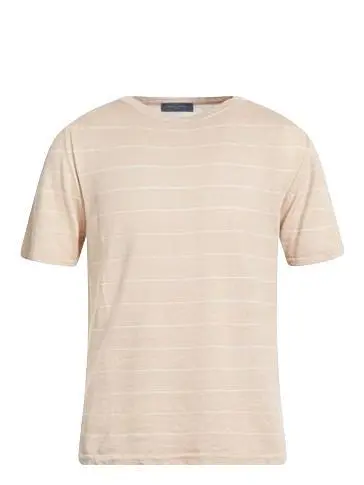 DANIELE FIESOLI Striped Crewneck Knit Top - Beige