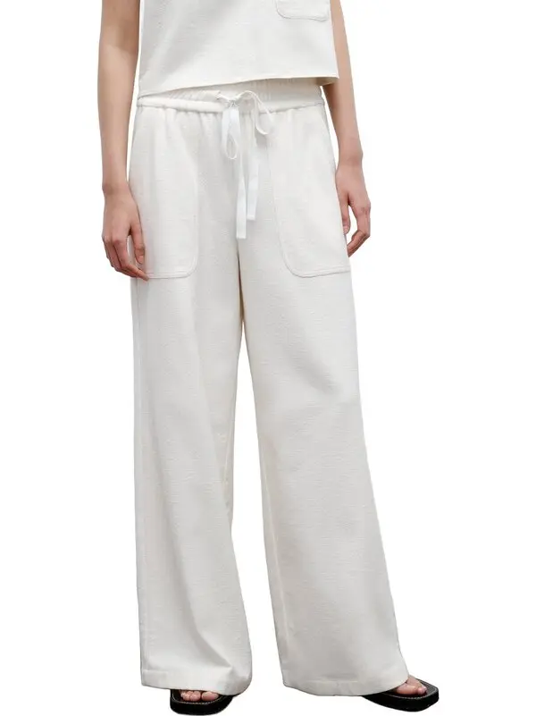 TWP Main St. Pant In French Terry - Ivory