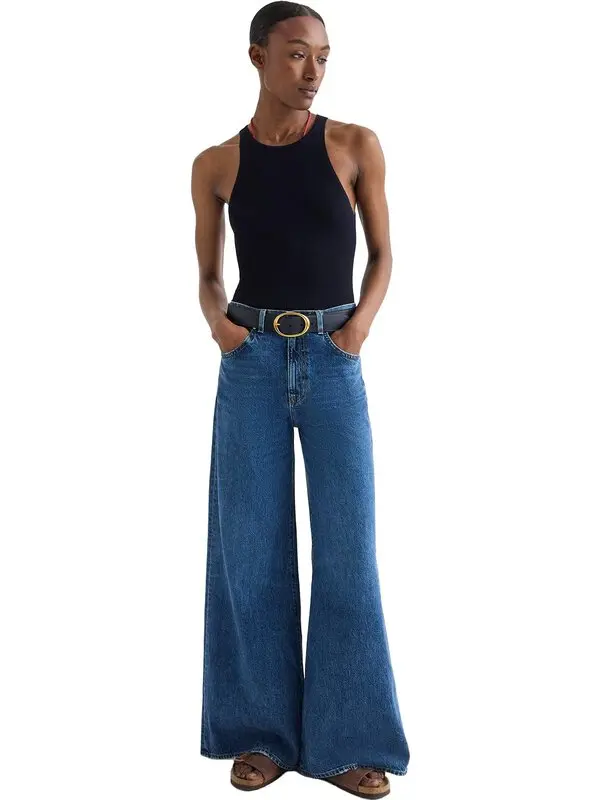 TWP Tall Tiny Dancer Wide Leg Jean - Paris
