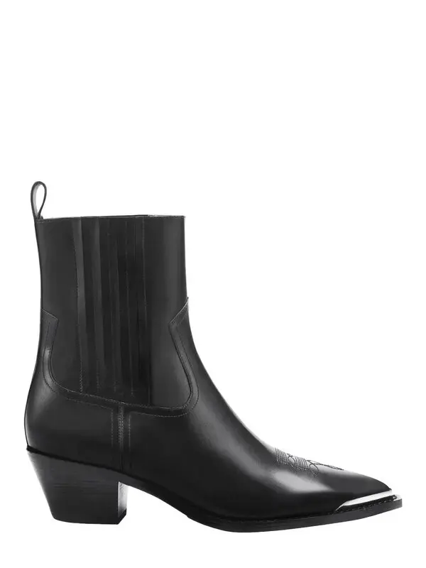POTAMY Leather Chelsea Boots - Black