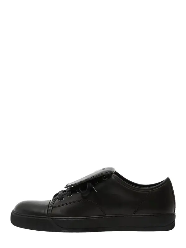 LANVIN Dbb1 Flap Leather Sneakers - Black