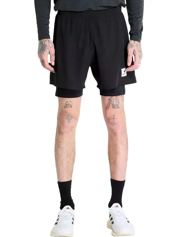 SAYSKY Logo-patch Performance Shorts - Black