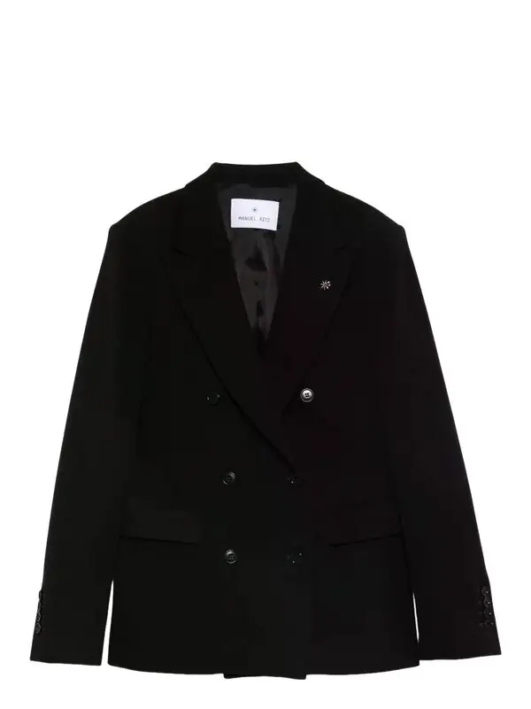 MANUEL RITZ Double-breasted Blazer - Black
