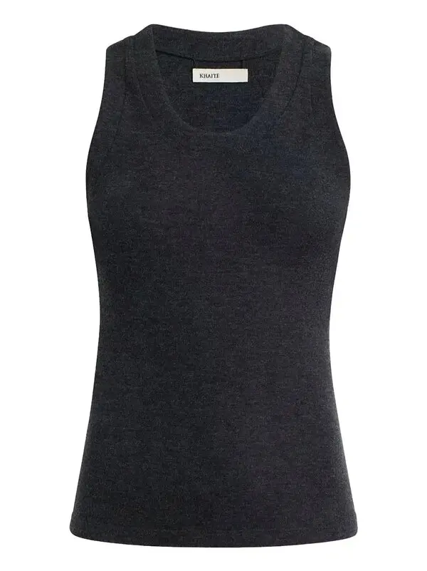 Khaite Isha Sleeveless Top - Grey